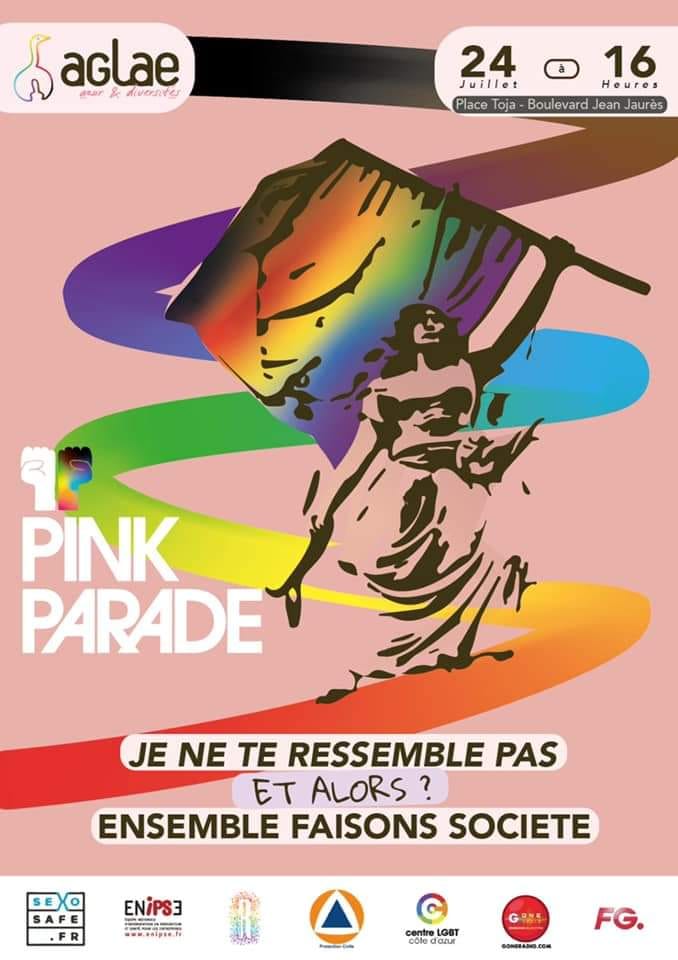 Pink Parade 2021 à Nice - LGBT+ PACA